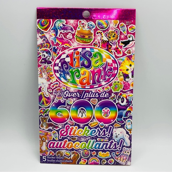 Lisa Frank | Other | Lisa Frank Sticker Book Over 60 Stickers 90s Kids ...